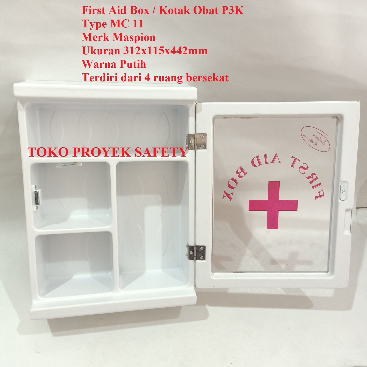 Kotak Obat P3K Dinding Maspion MC 11 / First Aid Box 4 Susun / Tempat ...