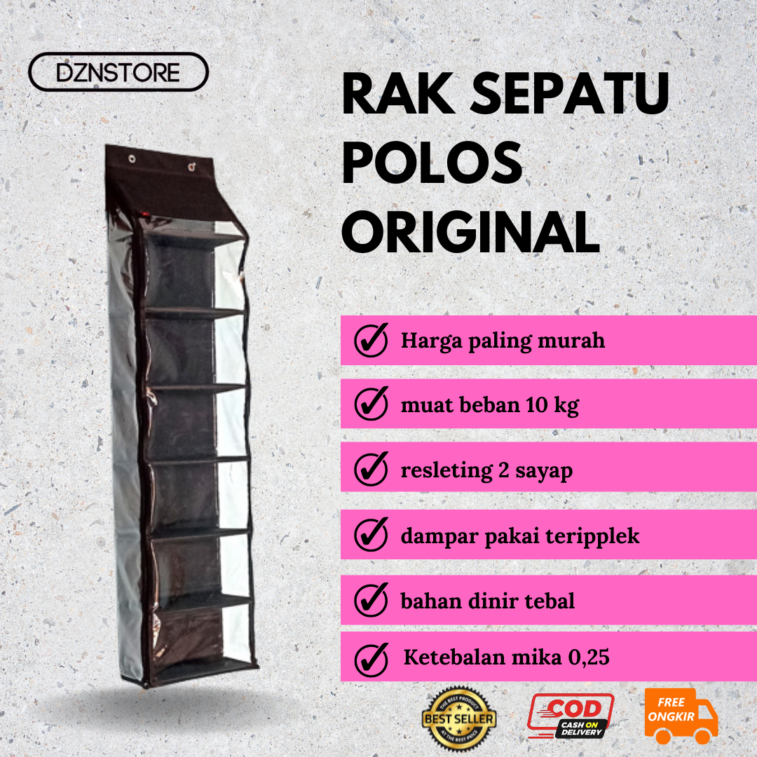 RAK SEPATU GANTUNG RESLETING HANGING SHOES ORGANIZER PREMIUM POLOS ALAS KAYU TRIPLEK | Lazada ...