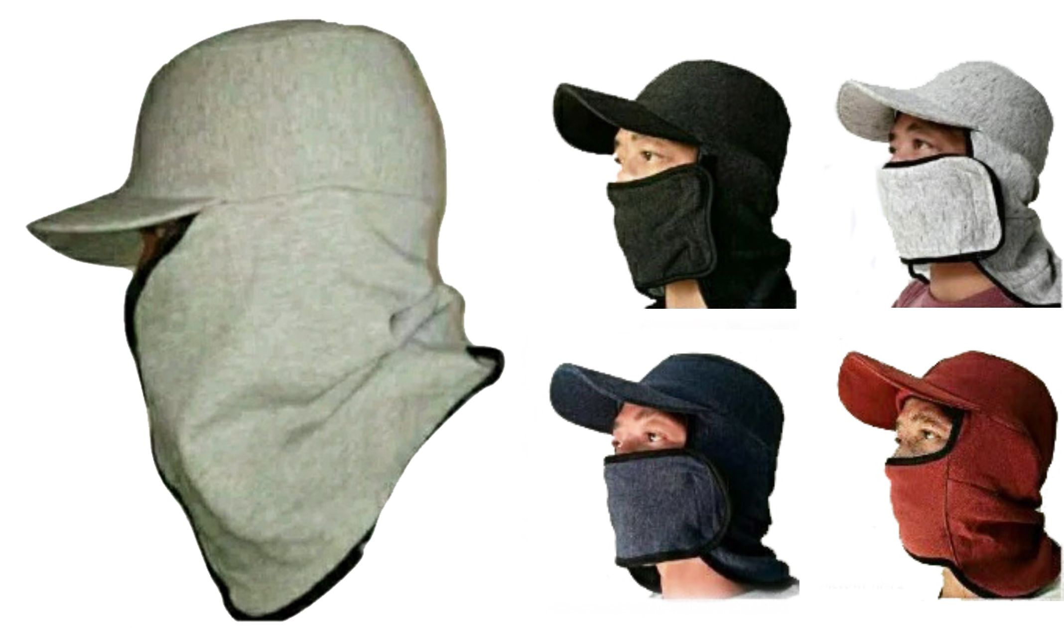Topi Multifungsi ala Jepang Model masker Ninja Pelindung Panas dan Debu ...