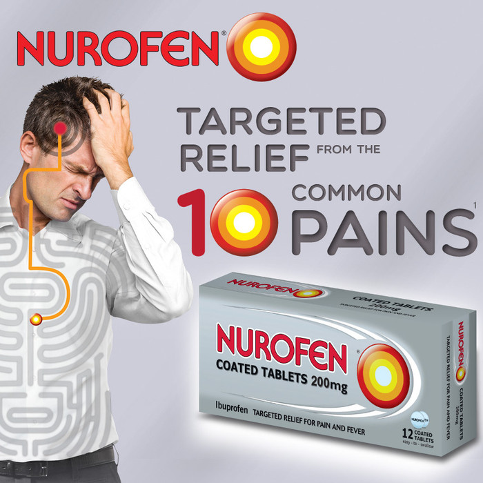 Nurofen Core 200Mg 12 Tablets Obat Sakit Kepala/Nyeri/Gigi/Linu/Panas ...