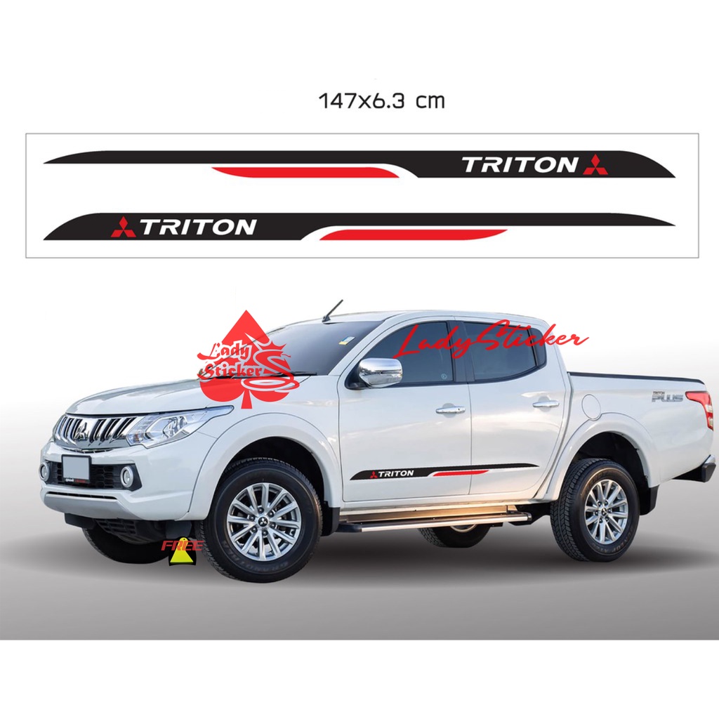 STRIPING STICKER MOBIL TRITON CUTTING STICKER MOBIL MITSUBISHI STRADA ...