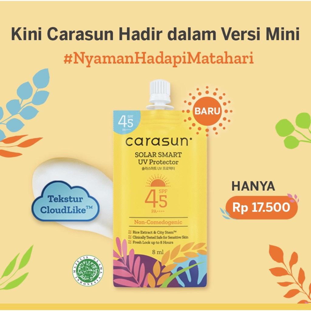 [BPOM | Sunscreen] Carasun Sachet 8ml Solar Smart UV Protector SPF 45 ...