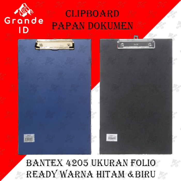 CLIPBOARD BANTEX 4205 UKURAN FOLIO PAPAN JALAN CLIPFILES F4 | Lazada ...