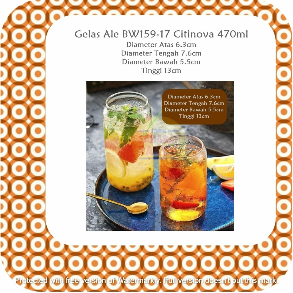 1 pcs Gelas Matcha Gelas Latte Cafe Gelas Es Teh Ale BW159 17 Citinova ...