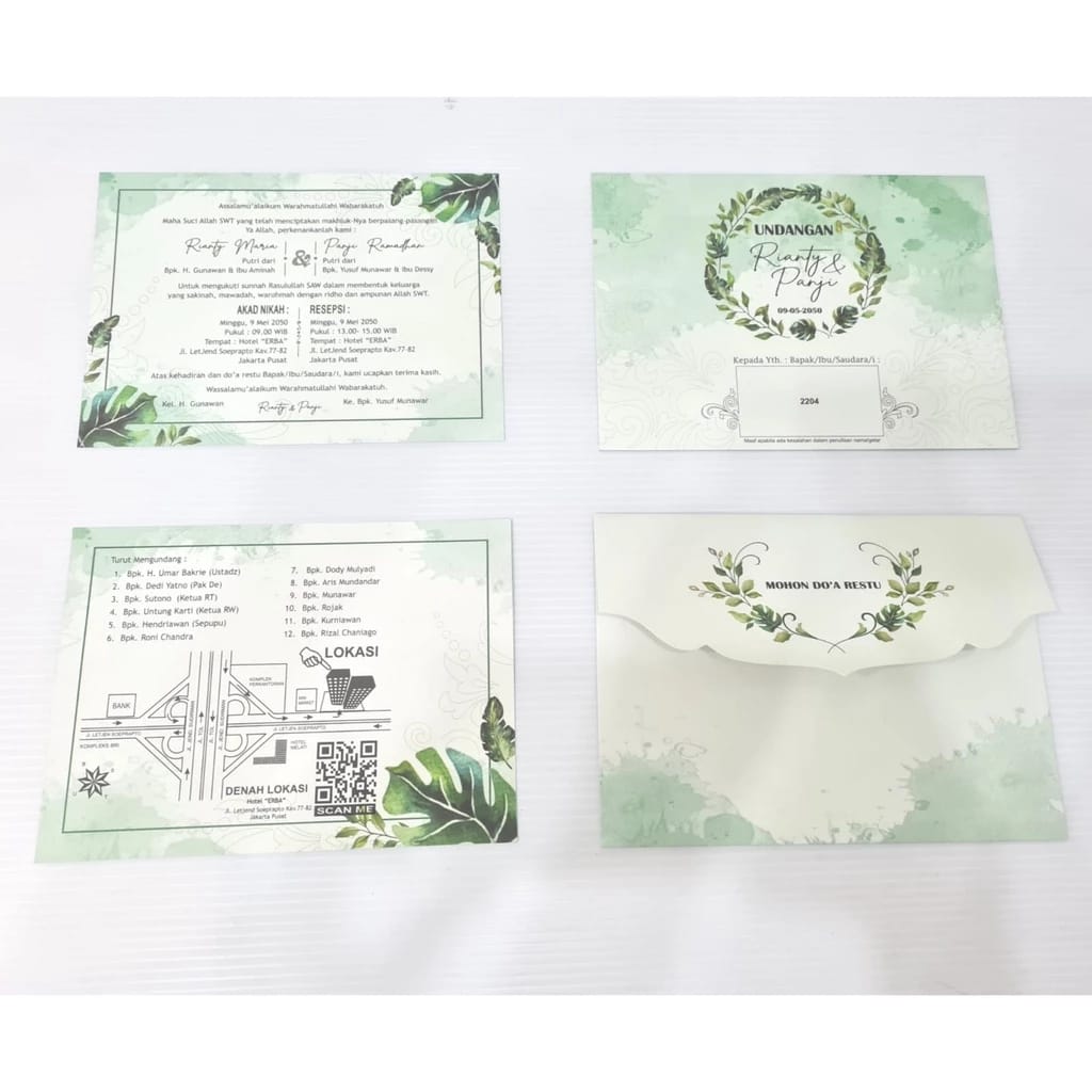 CETAK UNDANGAN PERNIKAHAN AMPLOP ERBA 2204 (50 PCS) | Lazada Indonesia