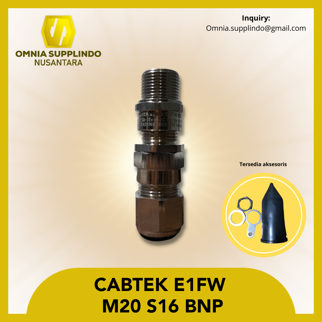 Cable Gland CABTEK E1FW M20S16 Brass Nickel Plated (BNP) | Lazada Indonesia