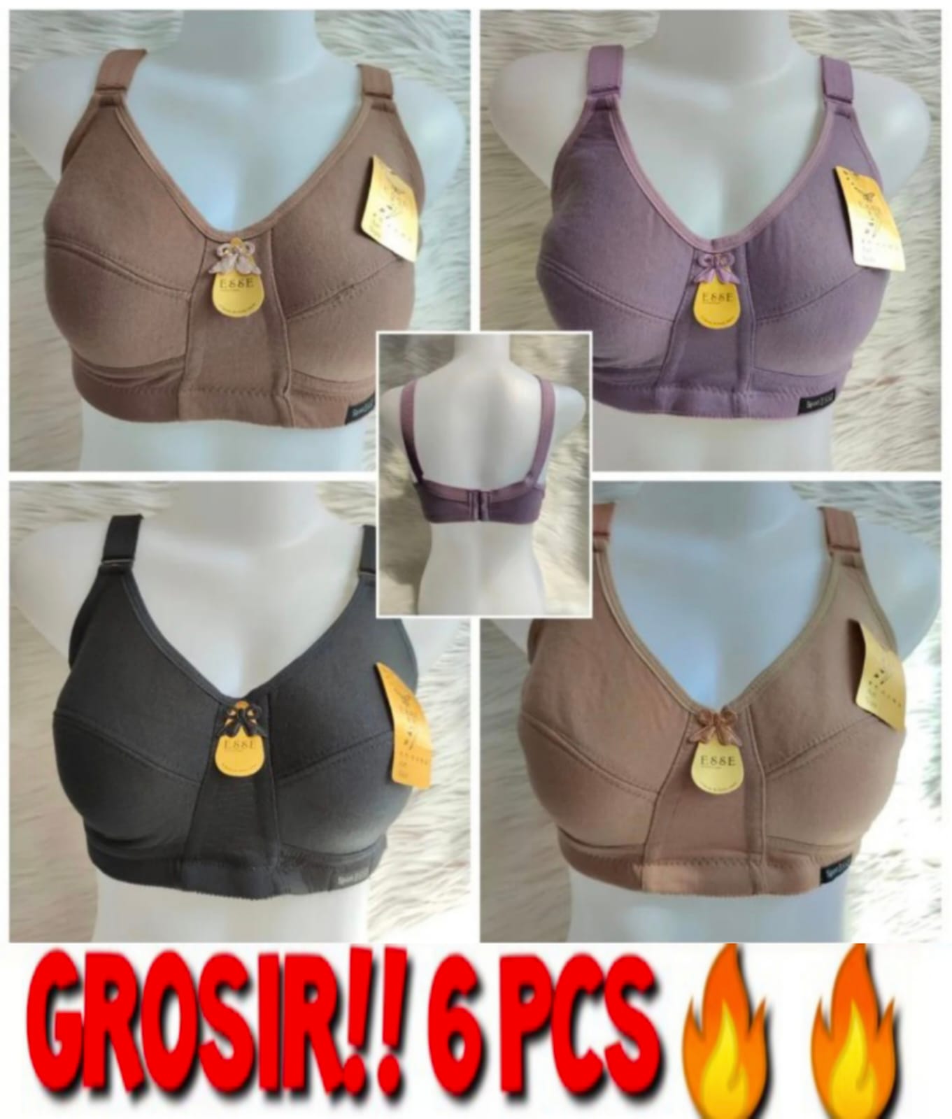 SK - Isi 6 pcs sport bra || Bra wanita dewasa || BH wanita isi 6 pcs ...