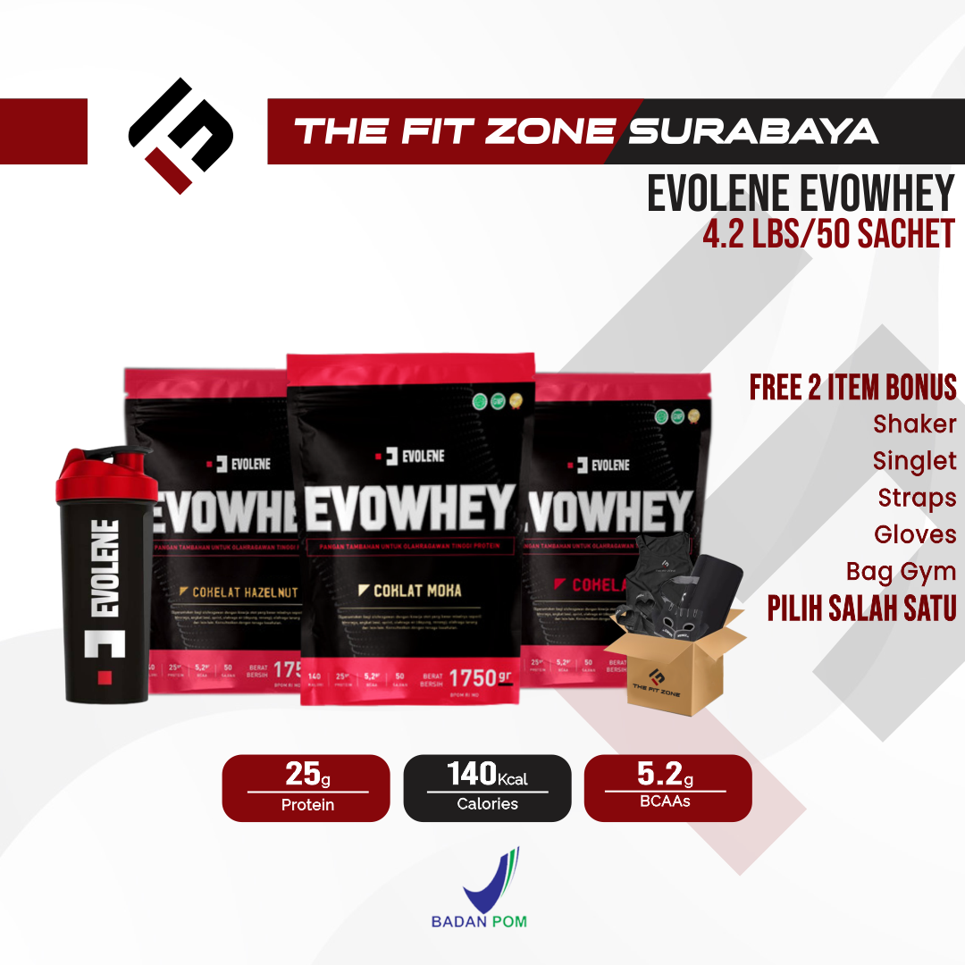 Evolene Whey 50 Sachet 1750 Gram | Whey Protein | Lazada Indonesia