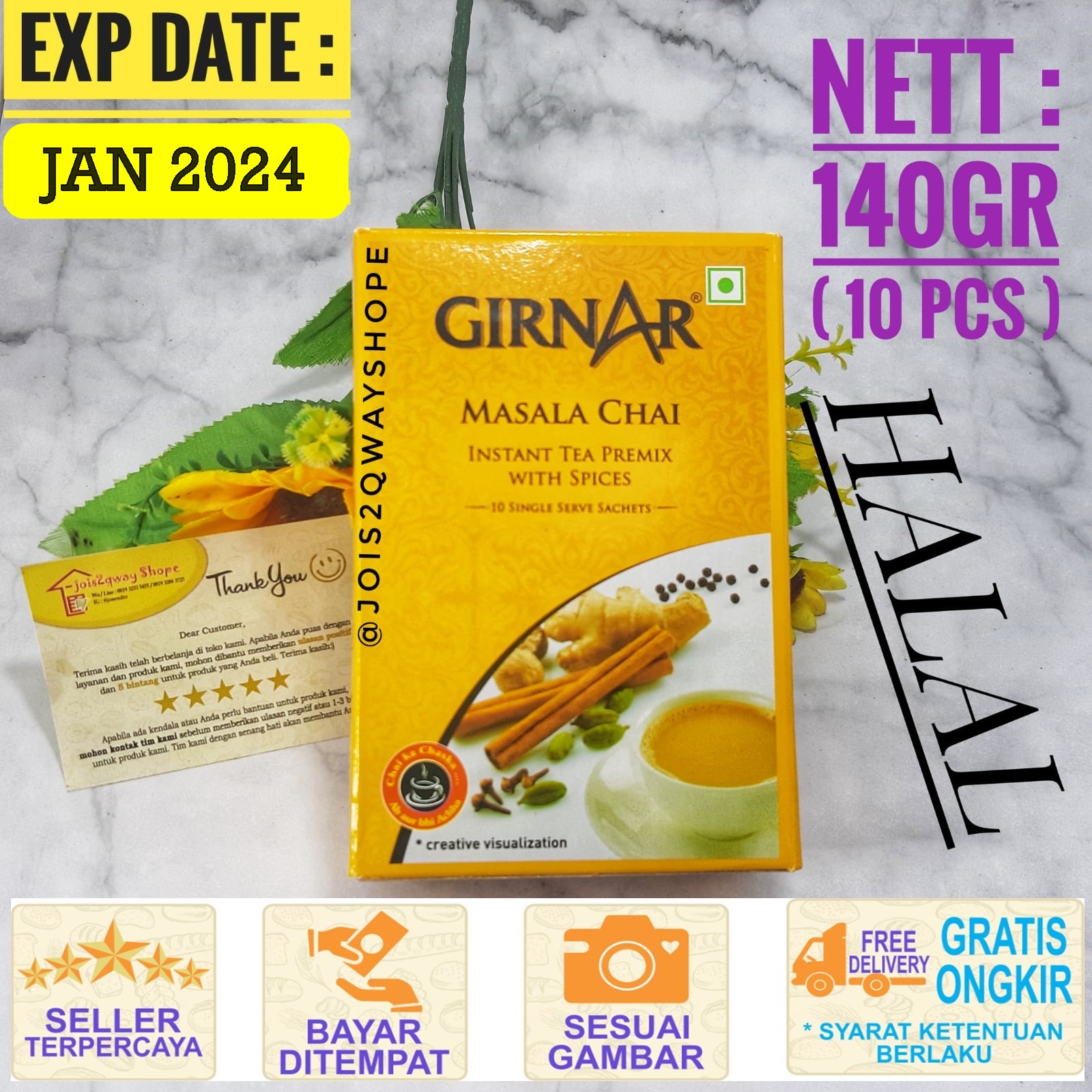 Teh India Girnar Masala chai 140gr/tea masala | Lazada Indonesia