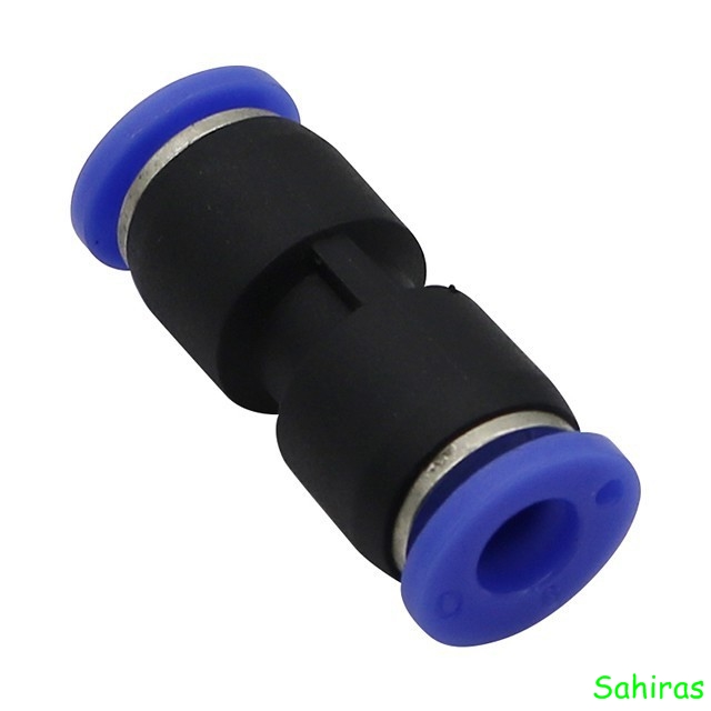 Slip lock Quick Connector 6 mm Nozzle Tubing Pneumatic Konektor Lurus ...