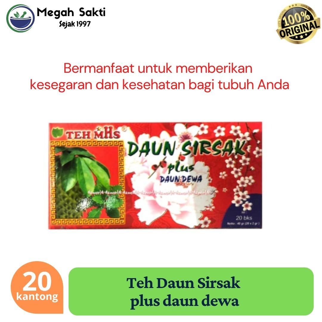 Teh mHs Daun Sirsak Plus Daun Dewa 20Bag Tea | Lazada Indonesia