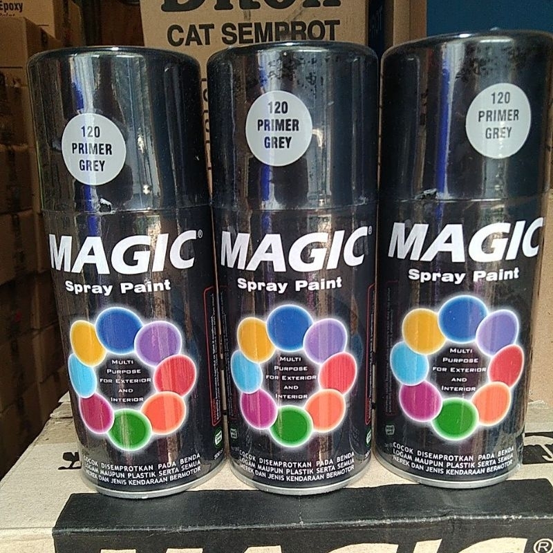 pilok pilox magic spray paint 300cc magic primer grey 120 epoxy poxy ...