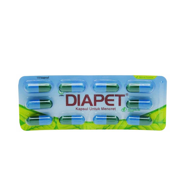 DIAPET 1 STRIP ISI 10 KAPSUL Obat Diare | Lazada Indonesia