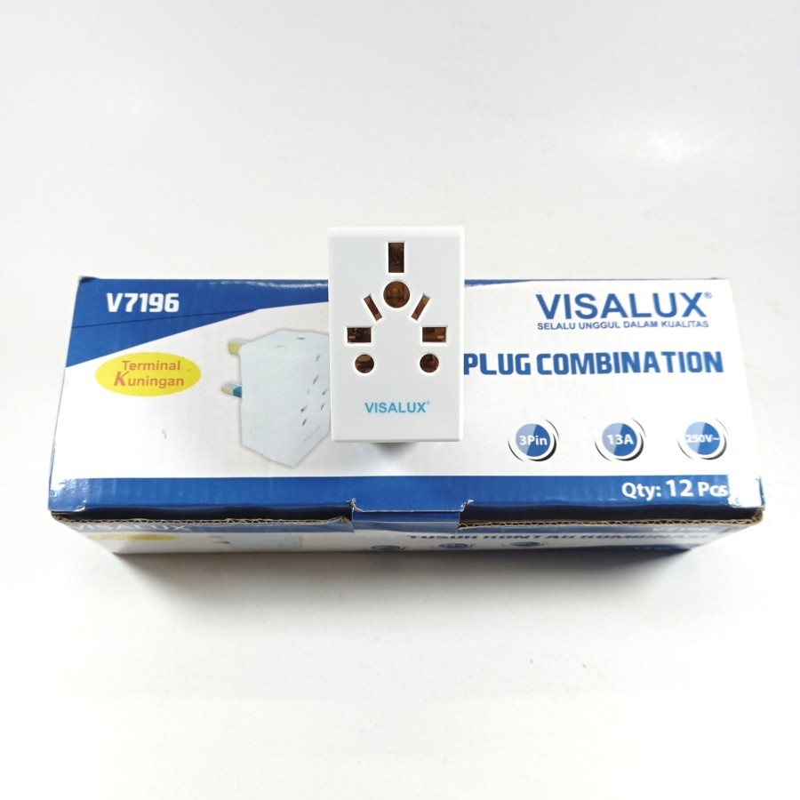 Tusuk Kontak Kombinasi 3Pin-13A / Plug Combination V7196 | Lazada Indonesia