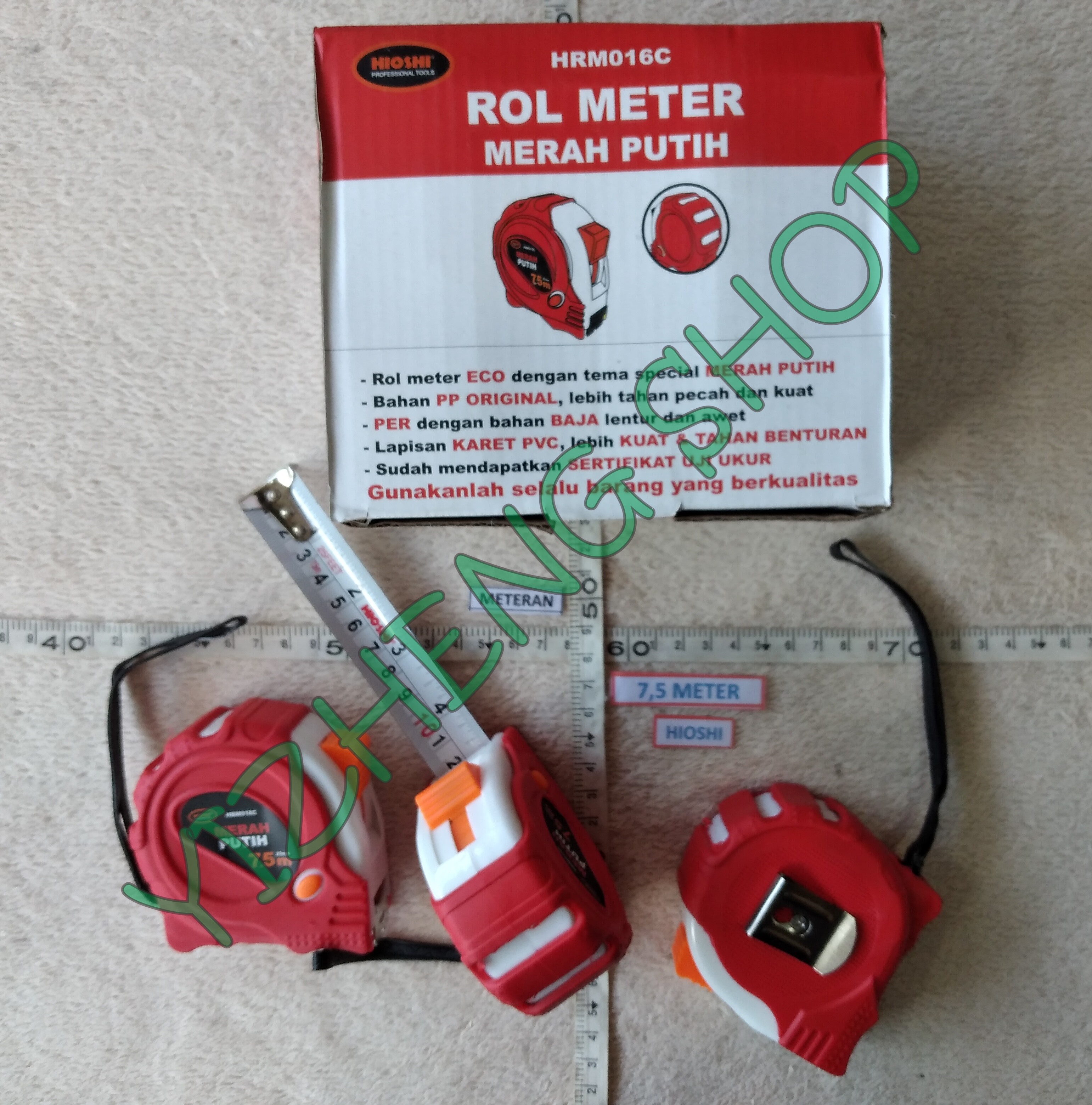 METERAN 7,5M HIOSHI | Lazada Indonesia