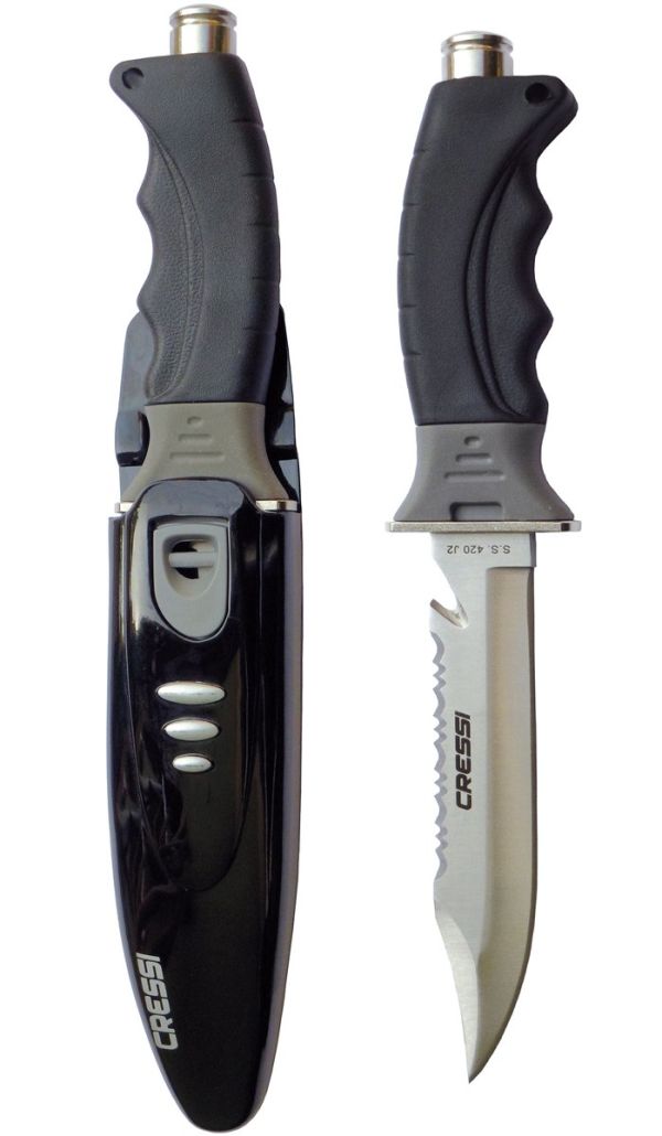 Knife Cressi Borg RC559100 / Peralatan Selam / diving knife / Pisau ...