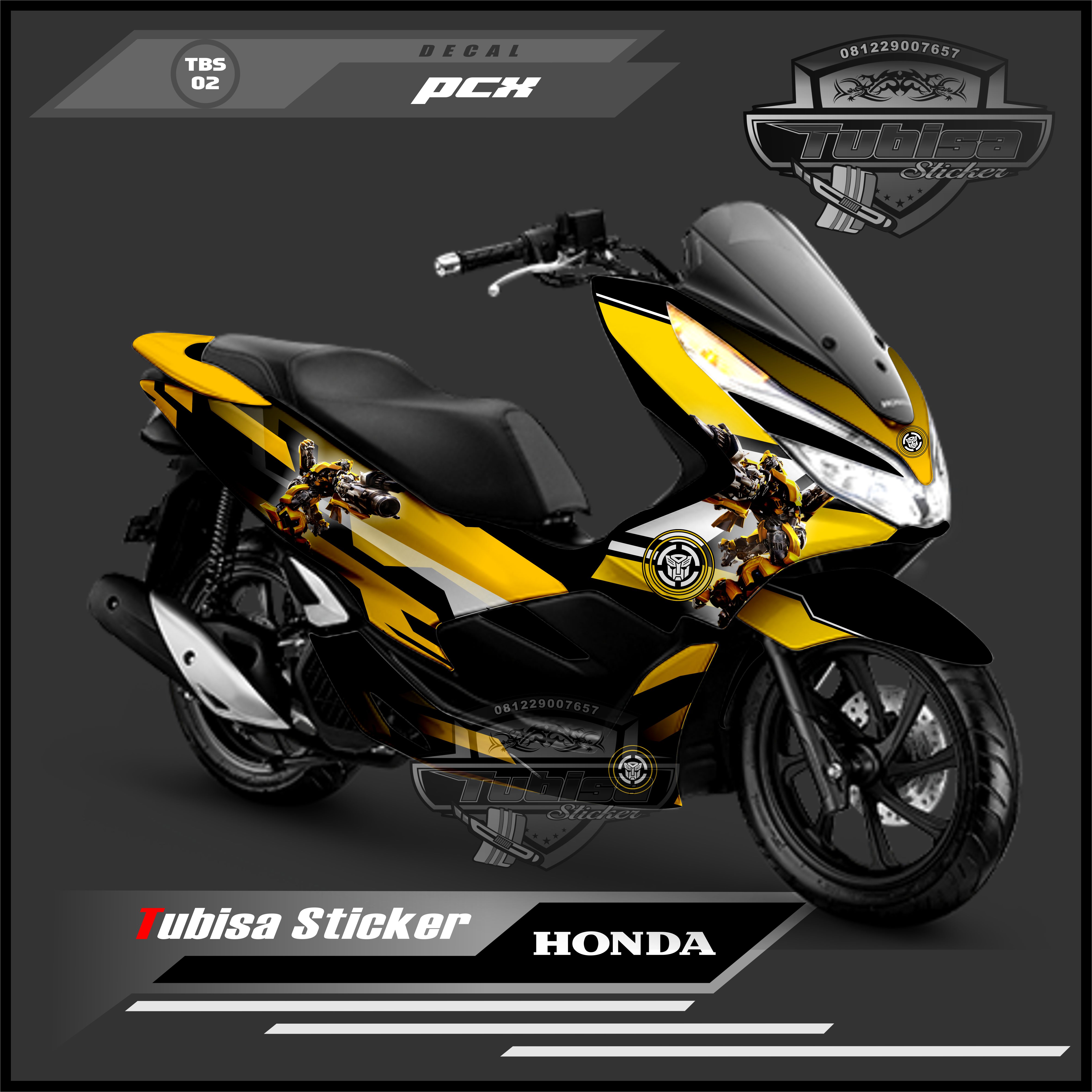 Sticker Decal PCX Full Body - Sticker Variasi PCX Full Body. TBS 002 ...