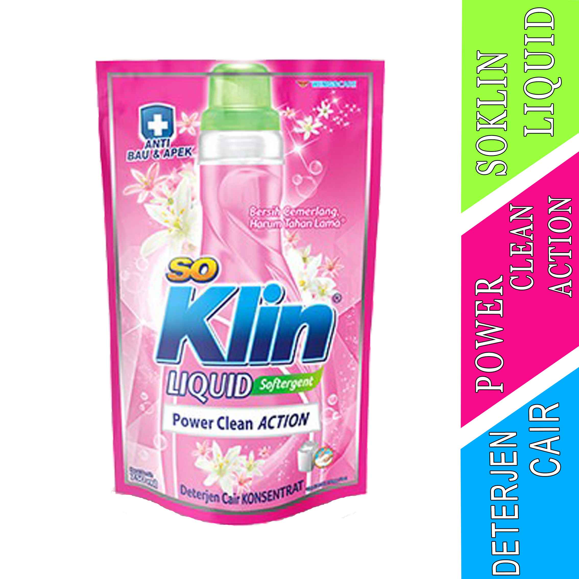 SOKLIN LIQUID SOFTERGENT POWER CLEAN ACTION 720ML | Lazada Indonesia