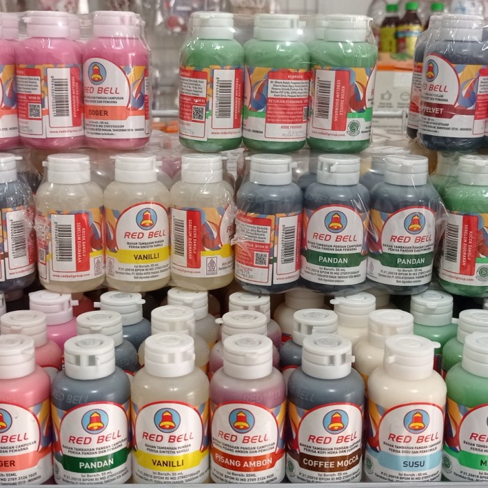 REDBELL Pasta - Perasa dan Pewarna Makanan All Varian botol 55 ml ...