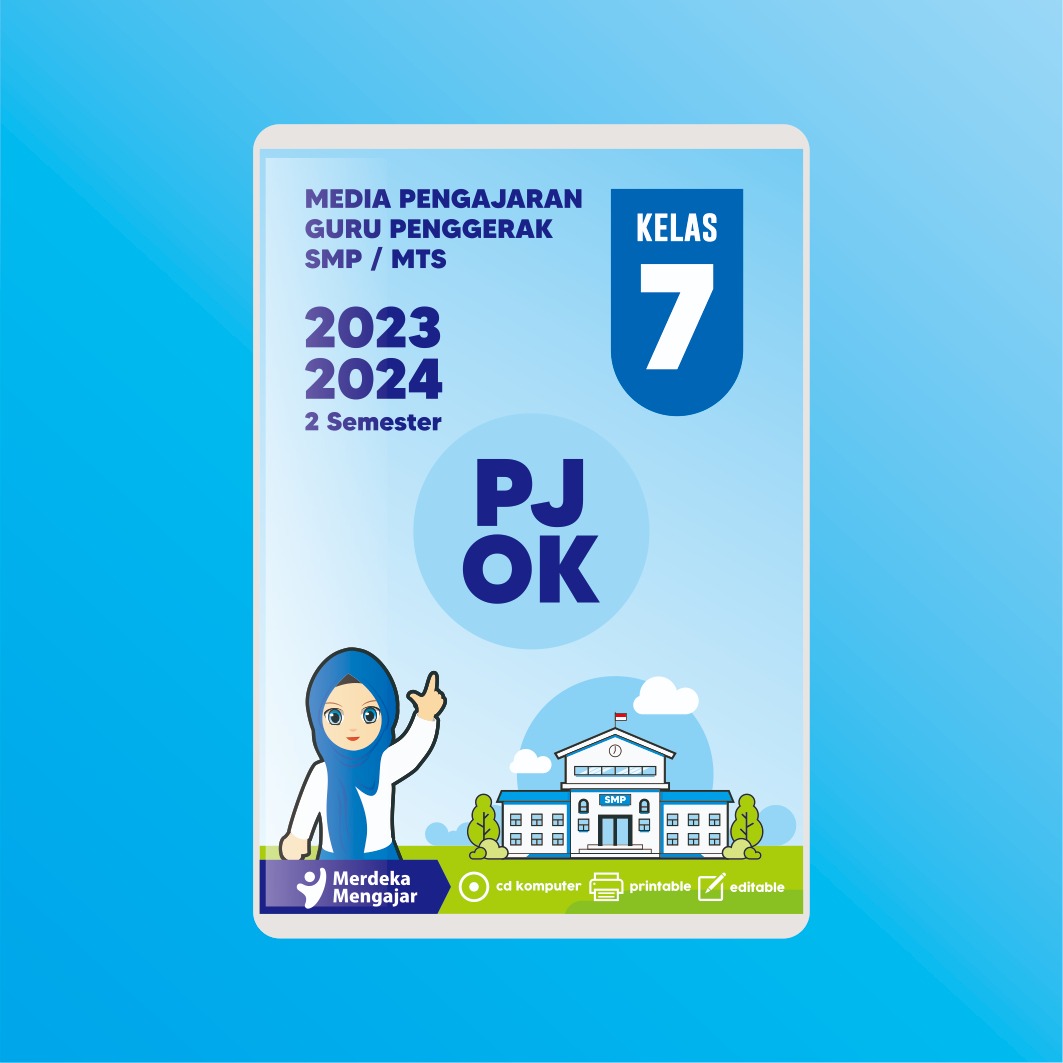 CD/FLASHDISK RPP MODUL AJAR KURIKULUM MERDEKA PJOK SMP/MTs KELAS 7,8 REVISI TERBARU TA 2023-2024 ...