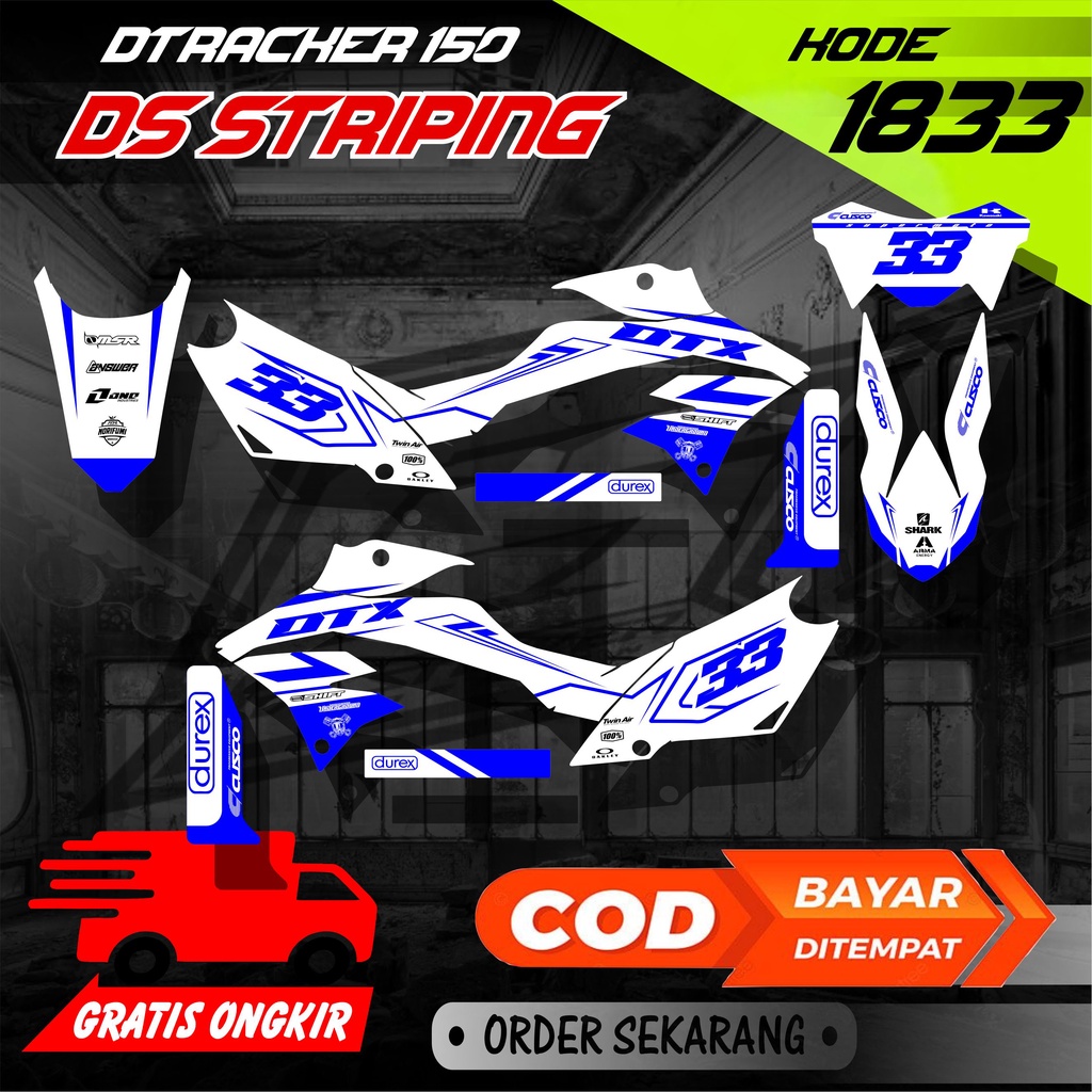 1833 Sticker Striping Motor DTRACKER 150 List Variasi Desain Motif ...