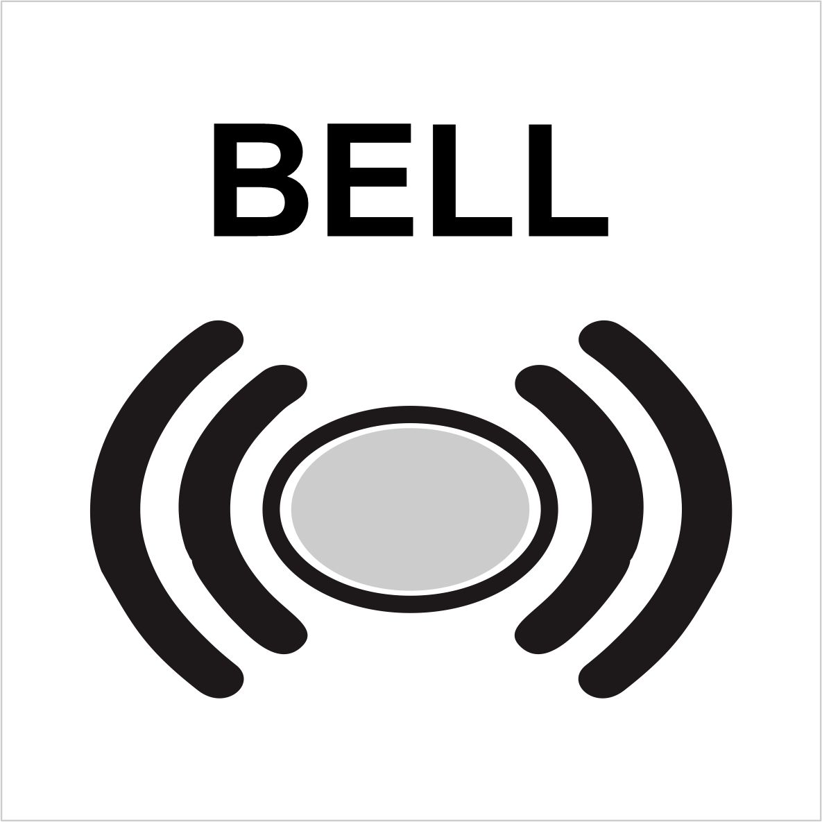Tanda Bell Akrilik, Arah Panah - White | Lazada Indonesia