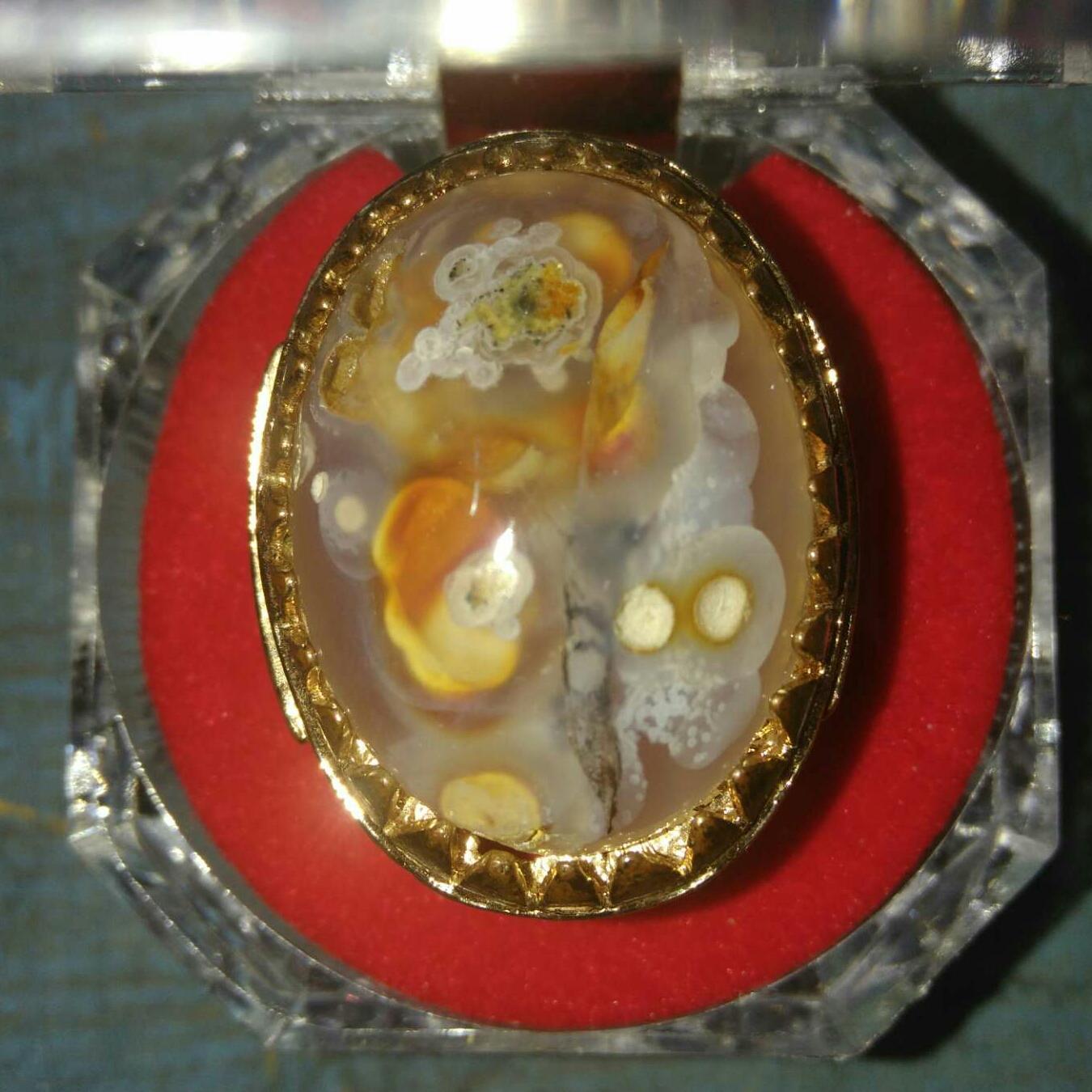 Batu Siwalan gambar bunga didalam batu 100% tembus Senter | Lazada ...