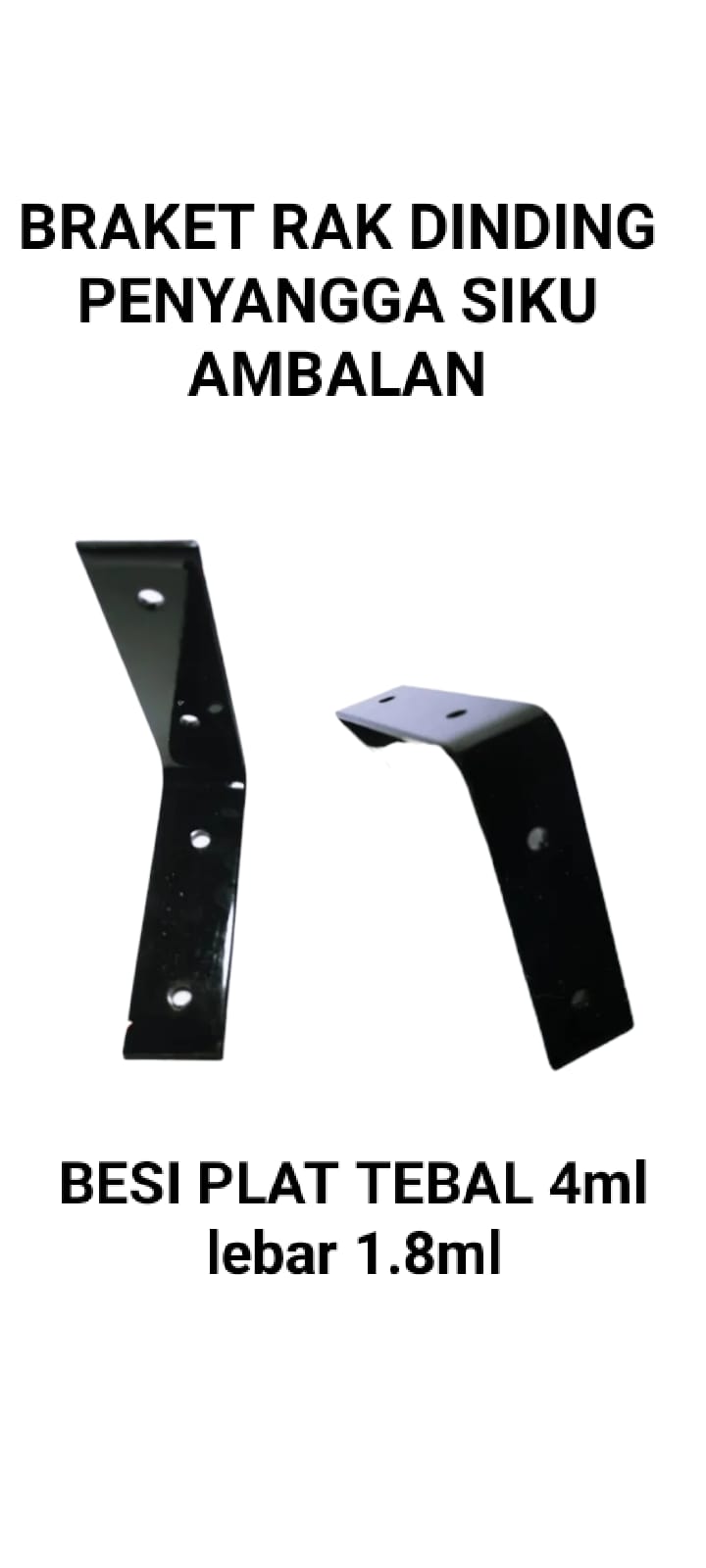 Bracket Rak Dinding Penyangga Besi Siku Ambalan Serbaguna | Lazada ...