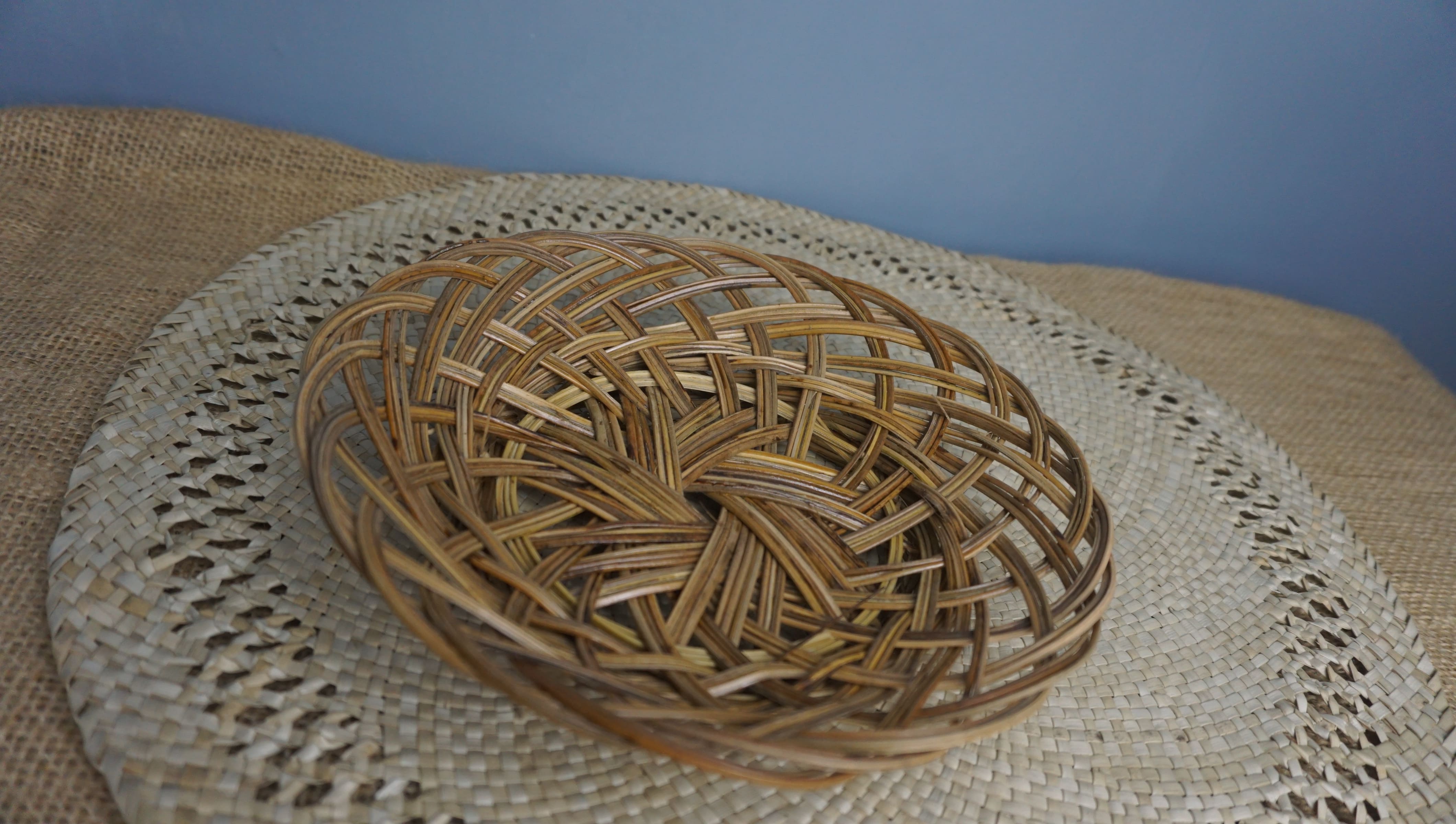 Piring Anyaman Lidi ukuran 25 cm | Lazada Indonesia