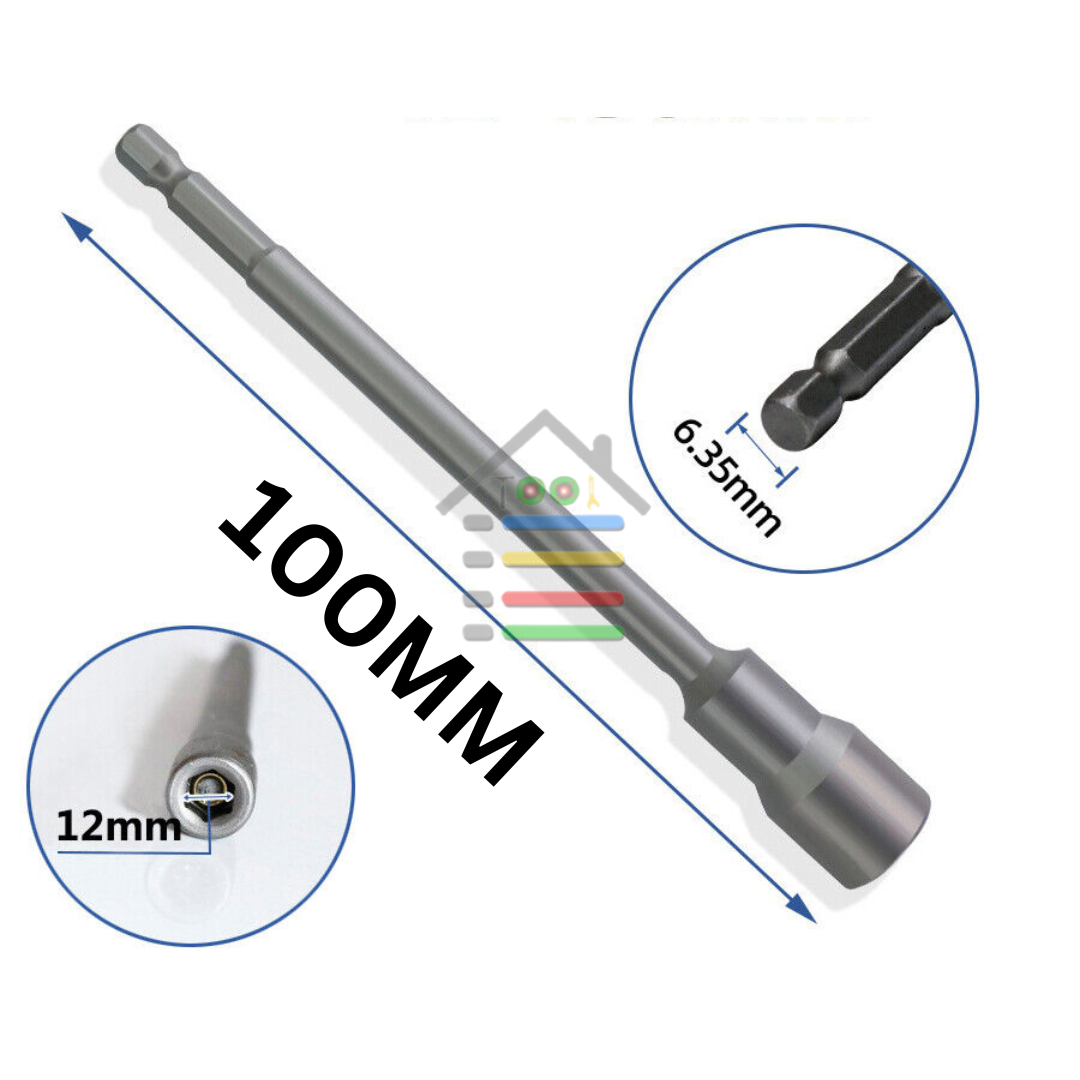 KUNCI SOCKET ROOFING MAGNETIC PANJANG 100 MM ADAPTOR KUNCI HEX SOCKET ...