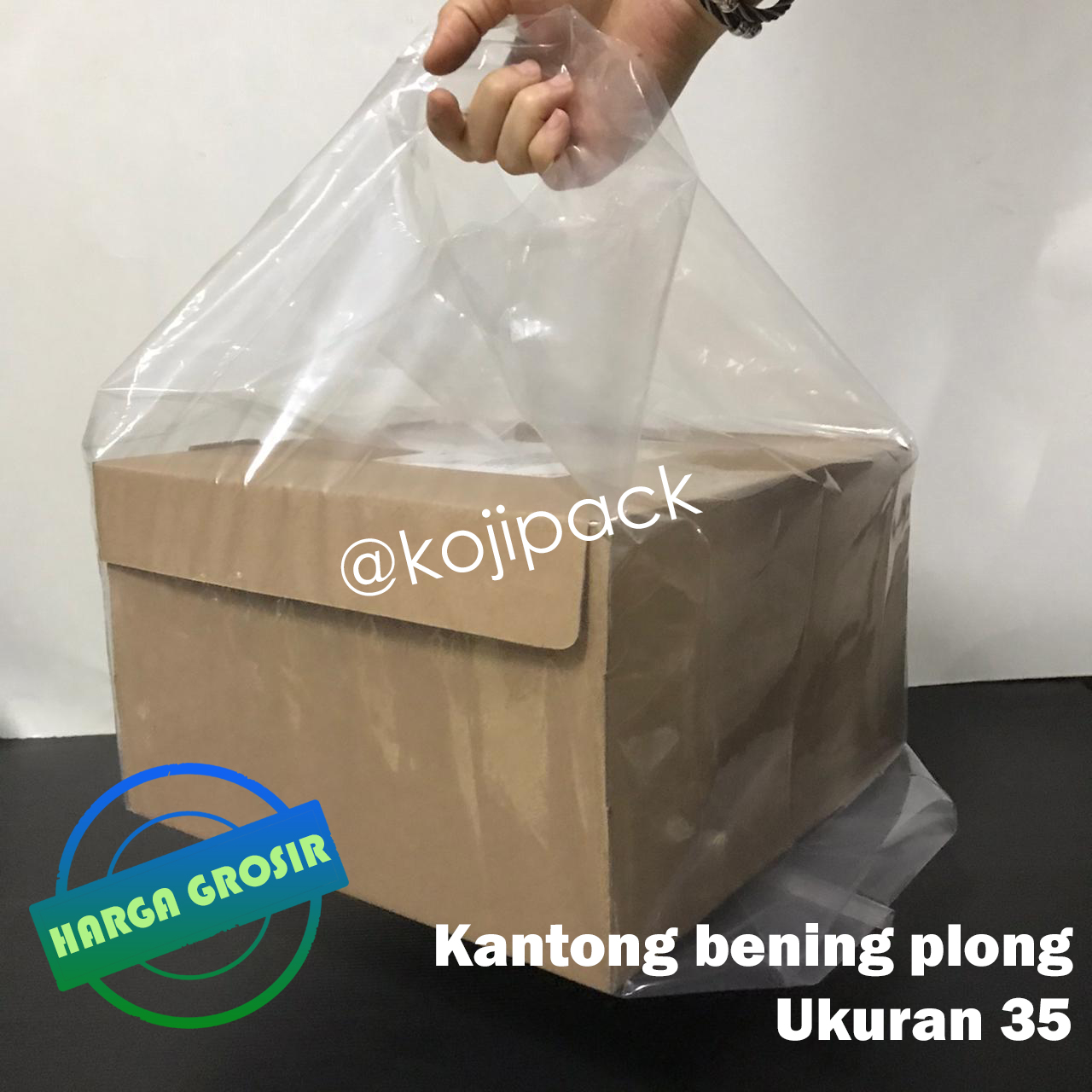 Kantong Shopping Bag Plastik PE Party ukuran 35 Plong Gunung Bening ...