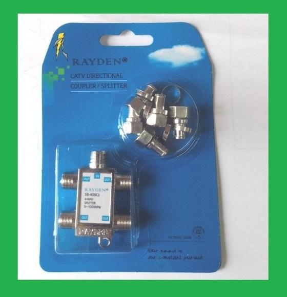 Splitter TV Merk Rayden cabang 4 CATV Directional Coupler | Lazada ...