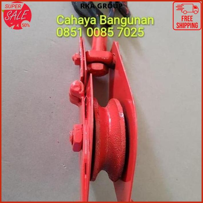 Katrol Kerekan Besi Tukang Bangunan Kapal Barang Berat 500Kg 500 Kg ...
