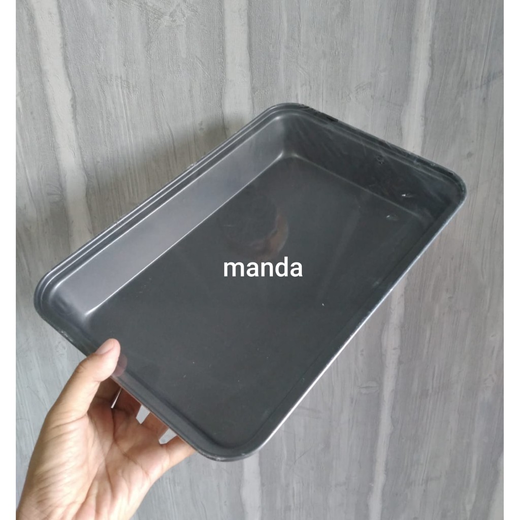 loyang kotak persegi panjang loyang bolu cake tart teflon 30x20x5 cm ...