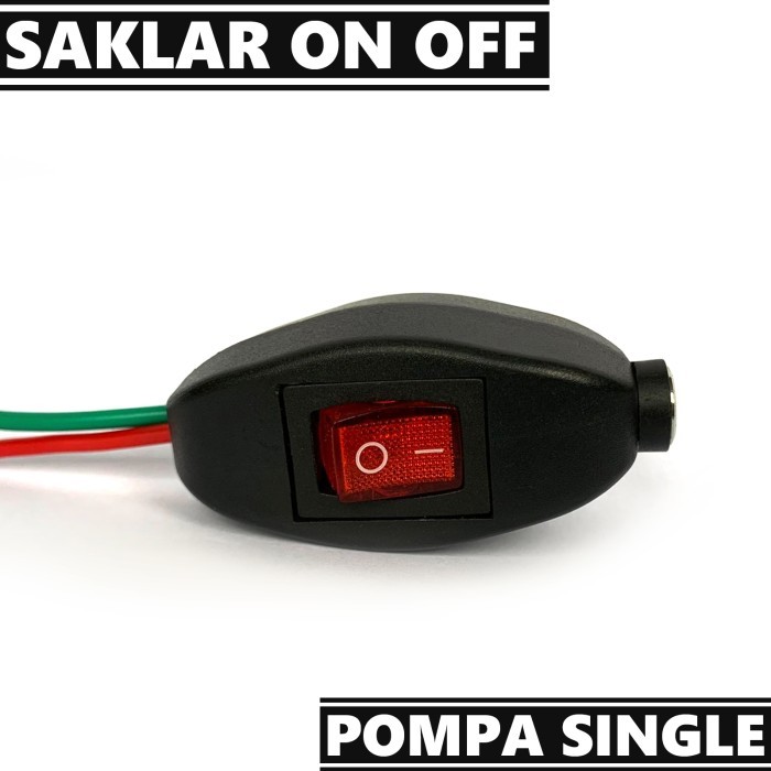 Saklar On Off untuk Pompa DC Single Pump - Saklar Merah Ada Kabelnya ...