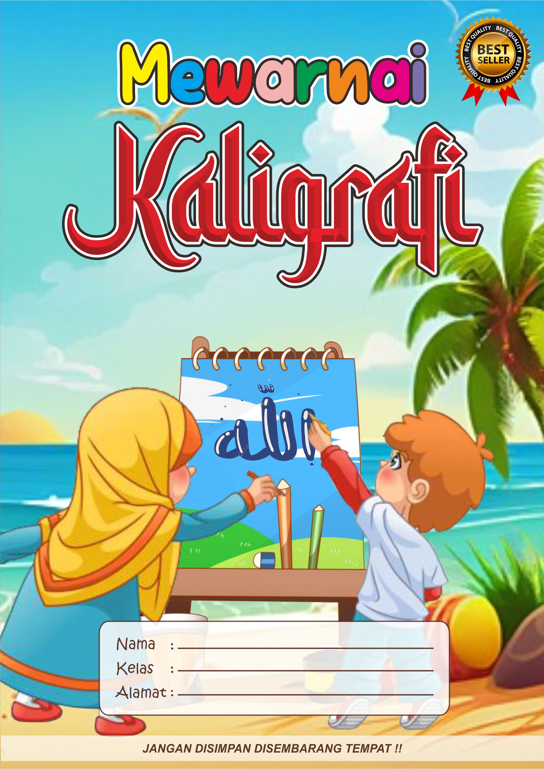 Buku Mewarnai Kaligrafi untuk TK/PAUD/TPA/TPQ | Lazada Indonesia