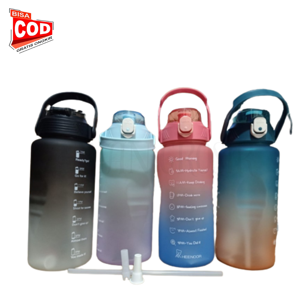Botol Gradasi 2L / Botol Air Minum 2 Liter Gradasi Pastel / Enjoy Life ...