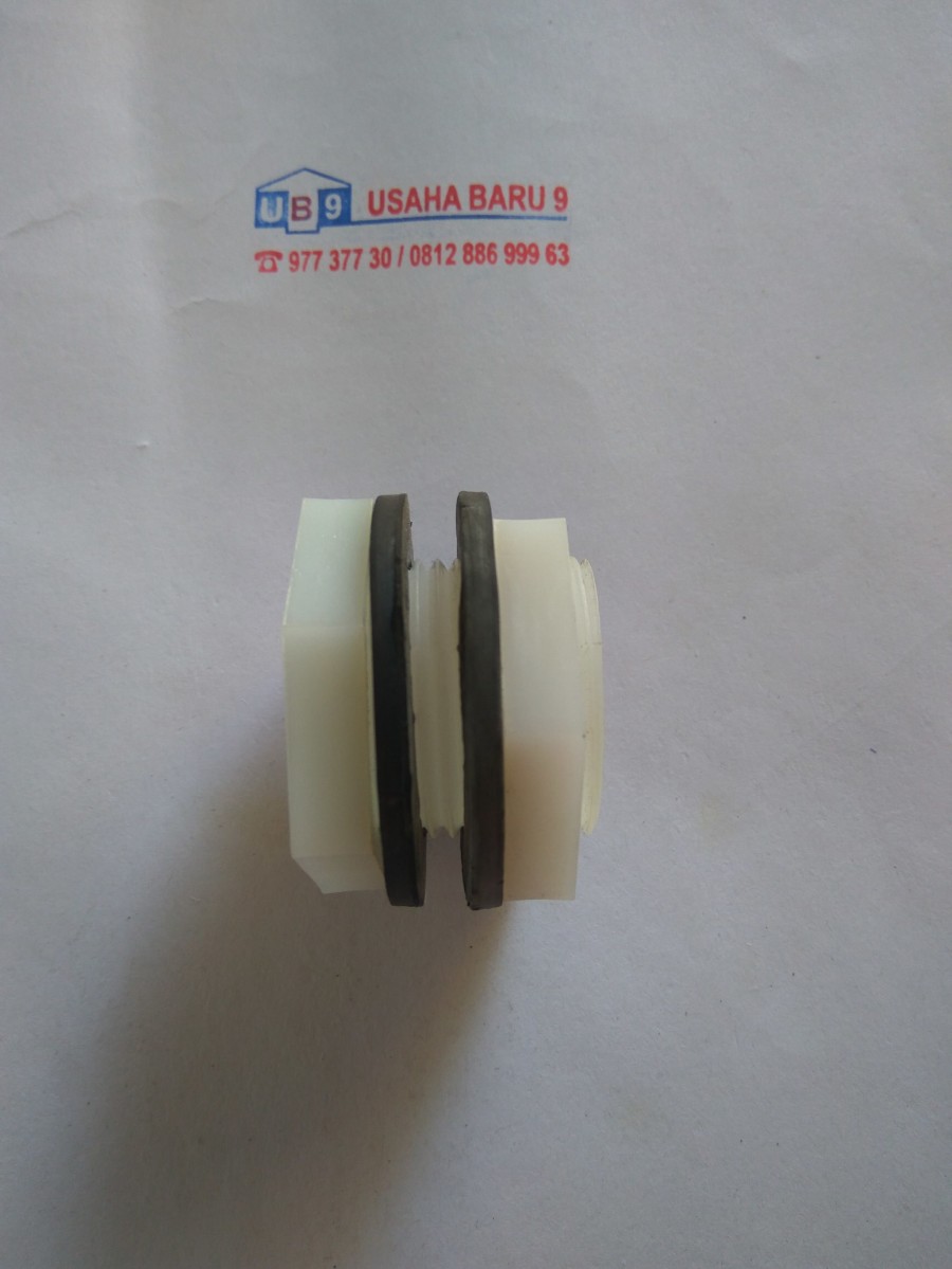 Vlok Ring Toren PVC 3/4" Mur Drat Plastik Tangki 3/4 inch Drat Lubang ...