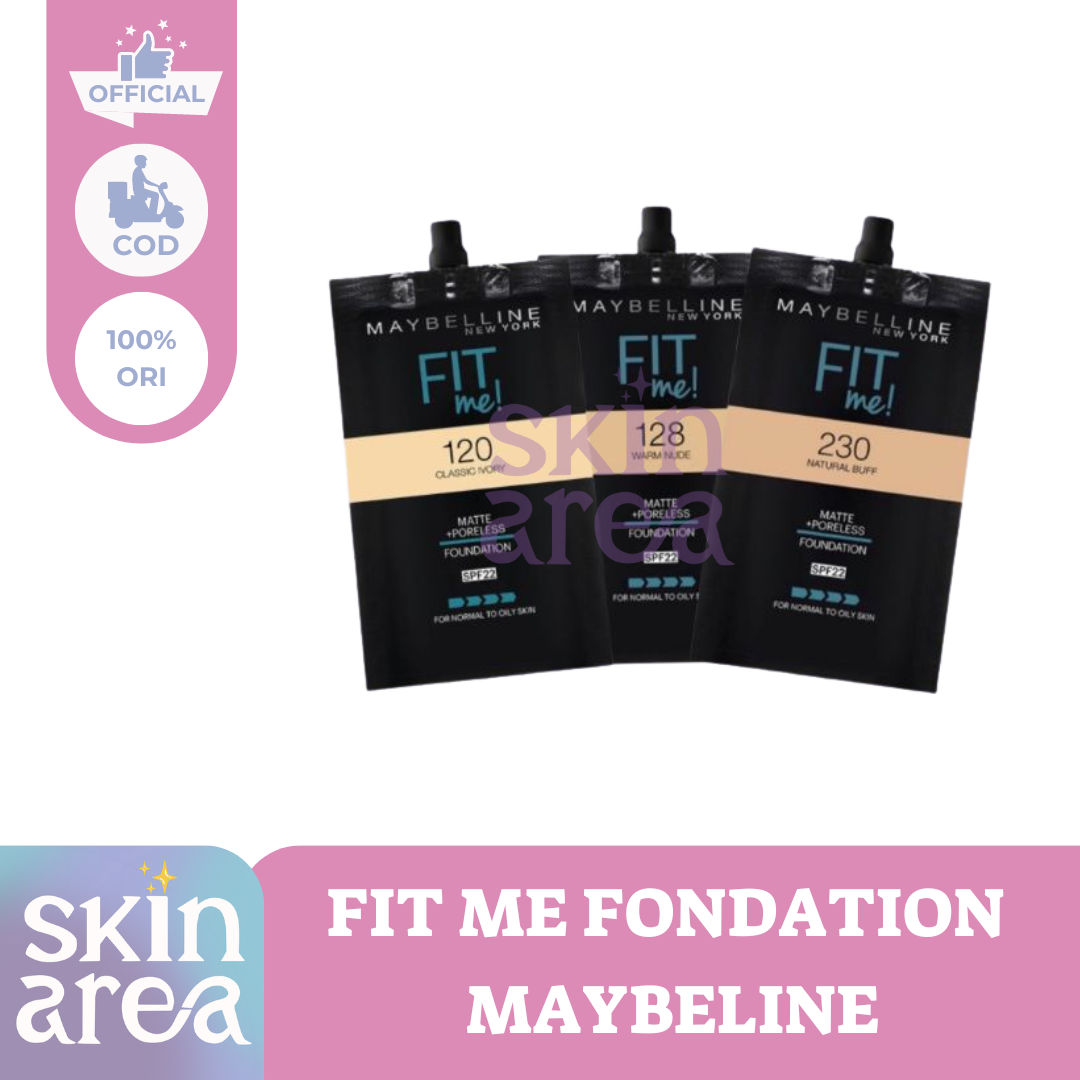 maybelline fit me foundation sachet 5ml | Lazada Indonesia