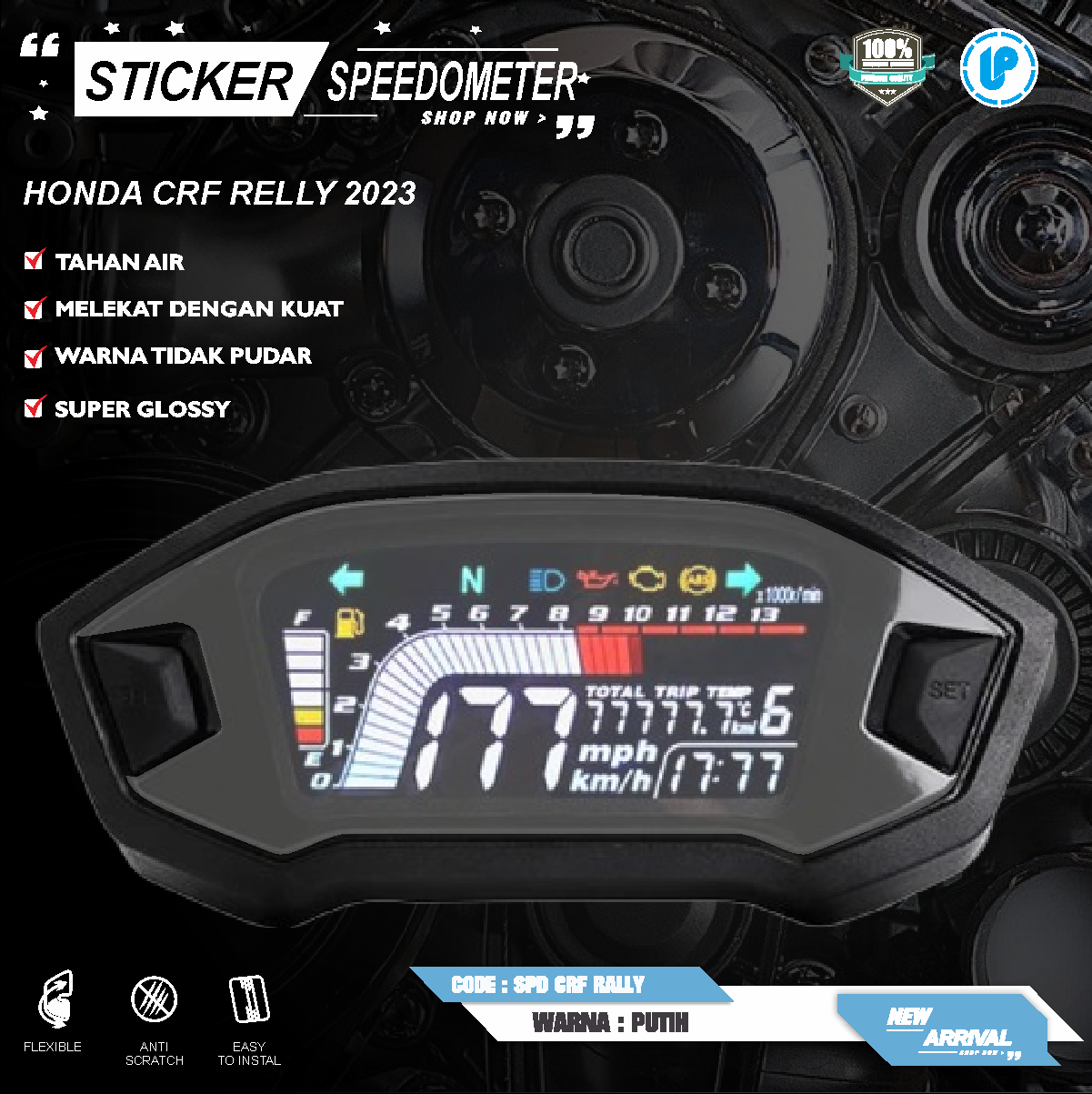 STICKER ANTIGORES SPEEDOMETER HONDA CRF RALLY 250cc 2023 | Lazada Indonesia