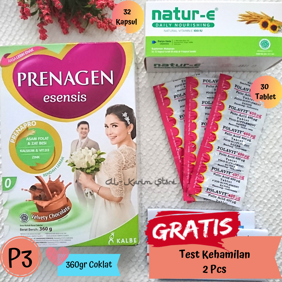 PROMIL 1 Murah Ekonomis Lengkap (prenagen 360, folavit, natur e 100 ...
