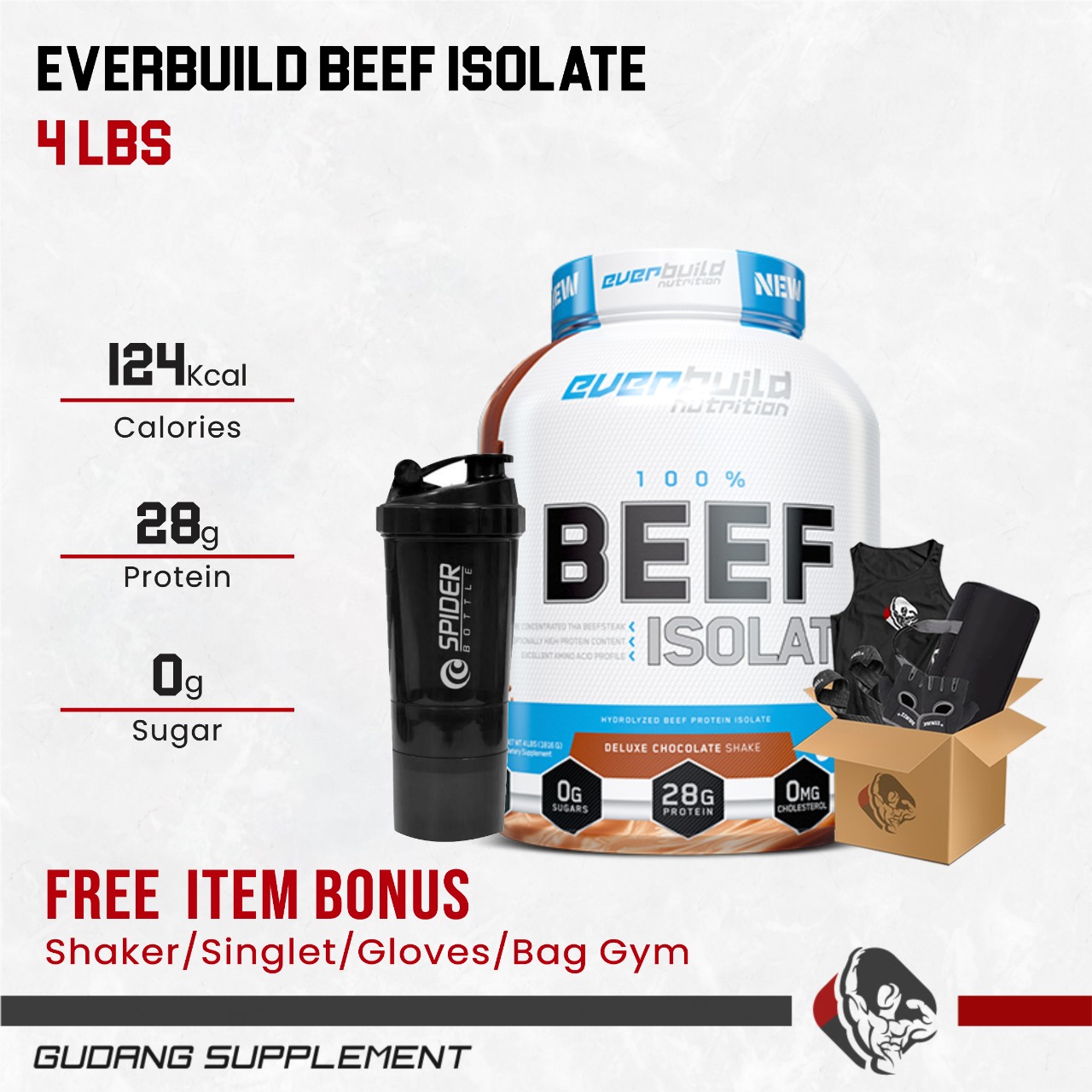 Everbuild Beef Isolate 4 Lbs Whey Protein Isolate Ultra Premium Gudang ...