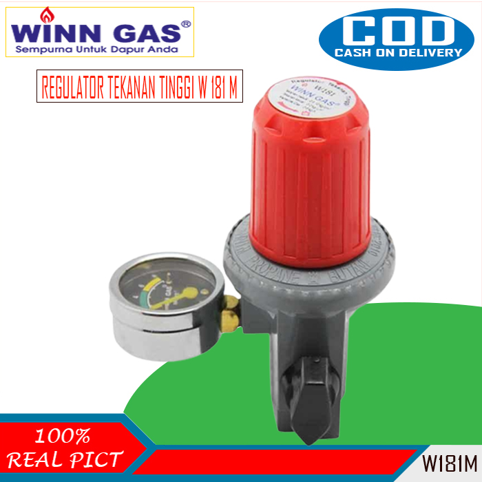 REGULATOR GAS WIN TEKANAN TINGGI METER / REGULATOR WIN 181M / KEPALA ...