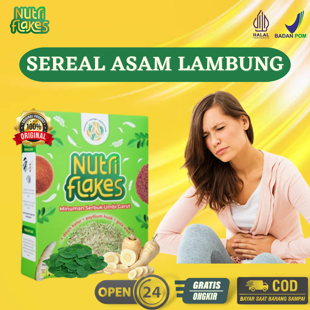 Nutriflakes Obat Asam Lambung Sereal Sehat Umbi Garut Makanan Terapi