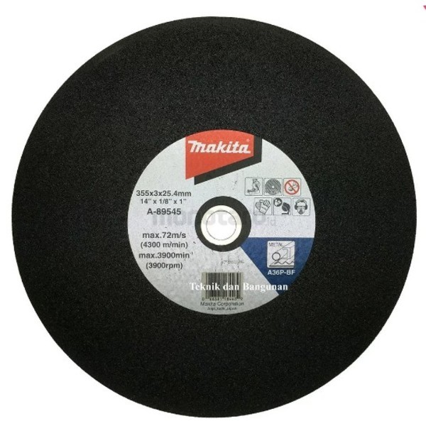 Batu Potong Besi MAKITA ORIGINAL 14 Inch Mata Pisau Mesin Cut Off Cutt ...