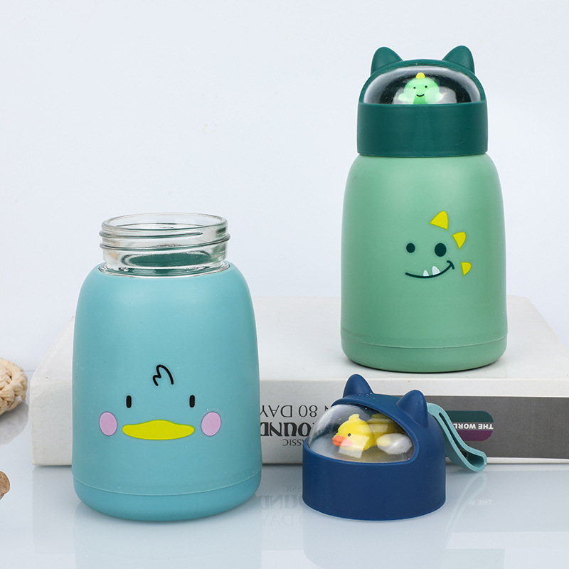 BOTOL MINUM KACA 360ML MOTF HEWAN BOTOL MINUM ANAK KARAKTER LUCU BOTOL ...