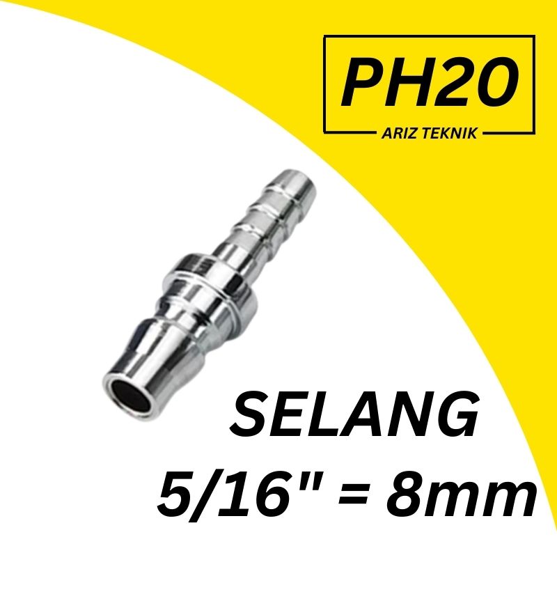 Coupler Selang Steam Sambungan Selang Angin Kompresor Model Plug Ukuran ...