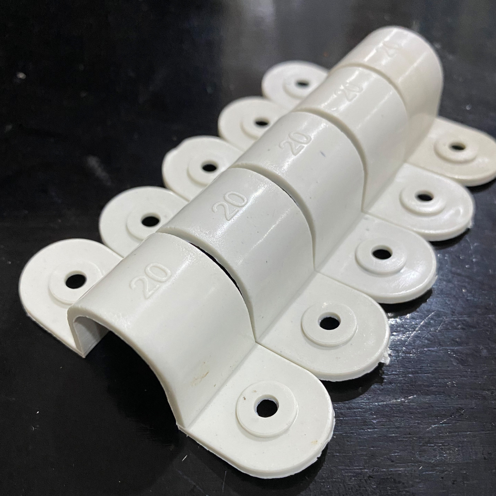 KLEM PIPA LISTRIK PVC 20MM / KLEM PIPA CONDUIT LISTRIK 20MM / KLEM ...