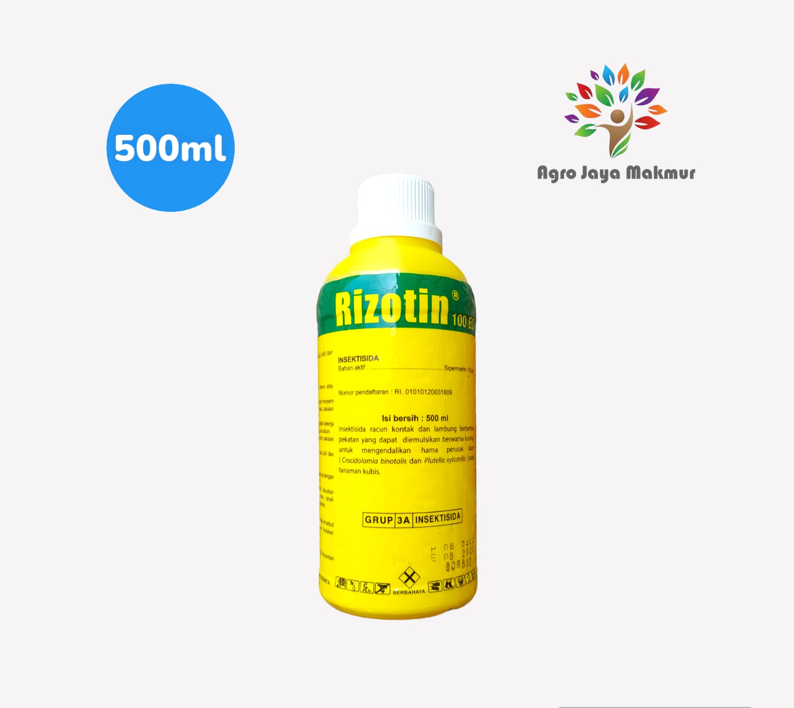 RIZOTIN 100ec 500ml Insektisida untuk mengendalikan hama perusak daun ...