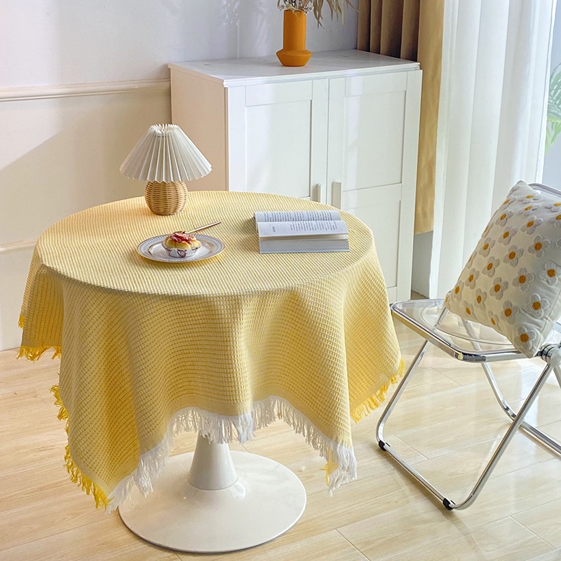 TOMUMUDA Taplak Meja Bulet bahan kain UKURAN 130CM Motif Alas Meja ...